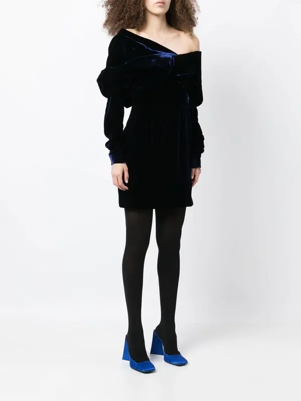TOM FORD Ruched-detailing Velvet Minidress