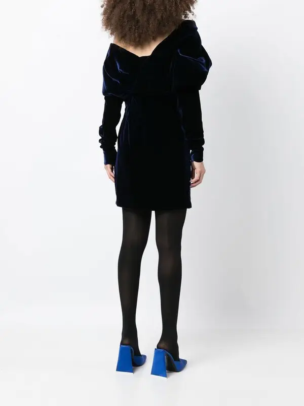 TOM FORD Ruched-detailing Velvet Minidress