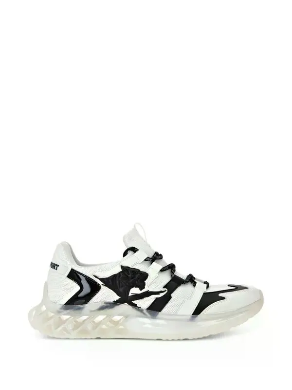 PLEIN SPORT Runner Tiger Lace-up Sneakers - White
