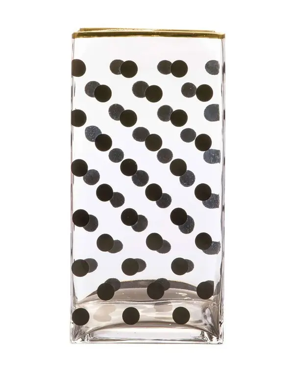 SELETTI Polka-dot Pattern Lips-print Vase - White