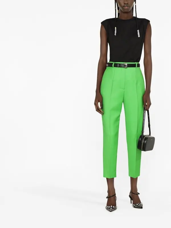 Alexander McQueen High-waisted Cropped Trousers