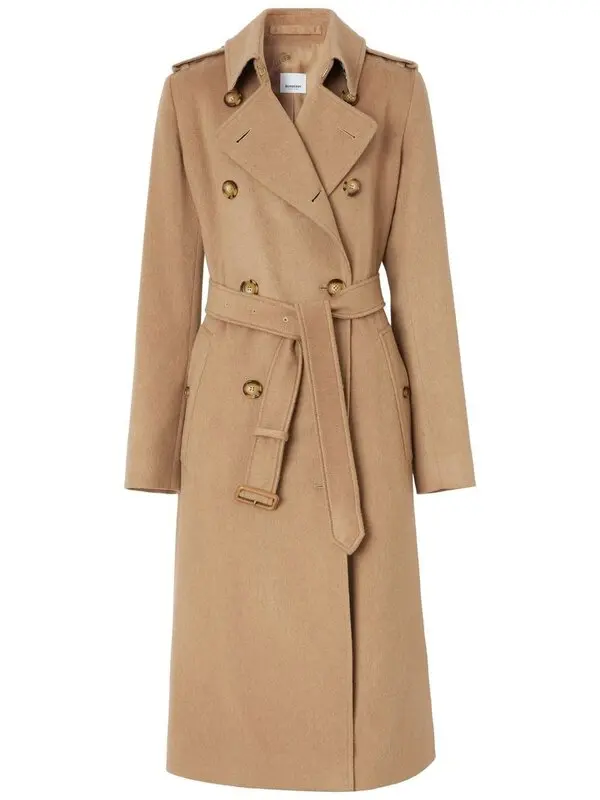 Burberry Kensington Cashmere Trench Coat