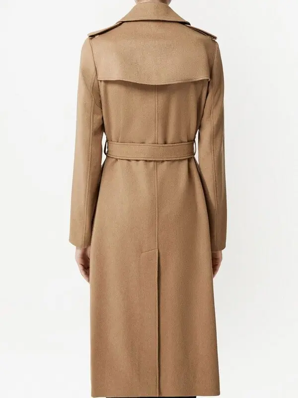 Burberry Kensington Cashmere Trench Coat