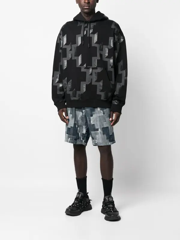 COUNTY OF MILAN Marcelo Burlon Geometric-print Hoodie