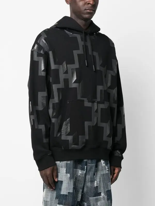 COUNTY OF MILAN Marcelo Burlon Geometric-print Hoodie