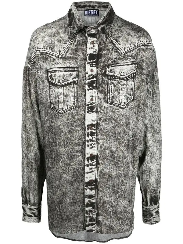 DIESEL® S-kang Long-sleeve Cotton Shirt