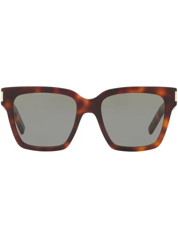 Saint Laurent Square-frame Sunglasses - Brown