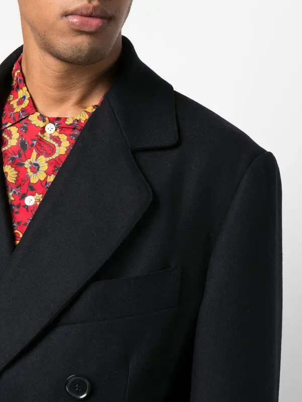 VIVIENNE WESTWOOD Double-breasted Wool Coat - Blue