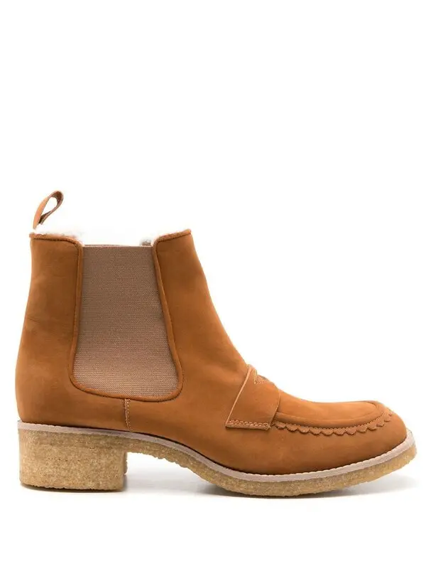 STUDIO CHOFAKIAN Pullman Leather Ankle Boots