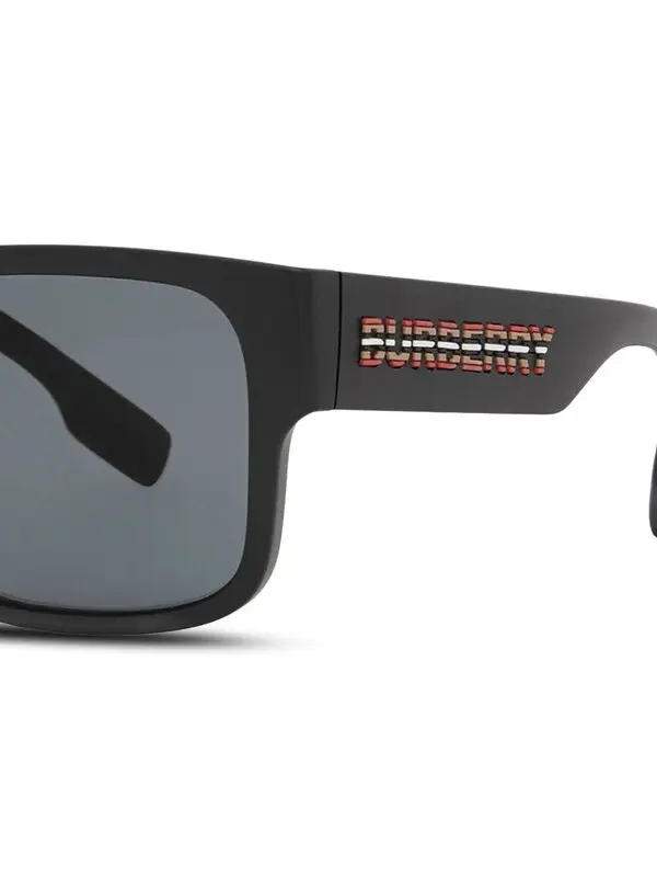 Burberry Logo Square-frame Sunglasses - Black