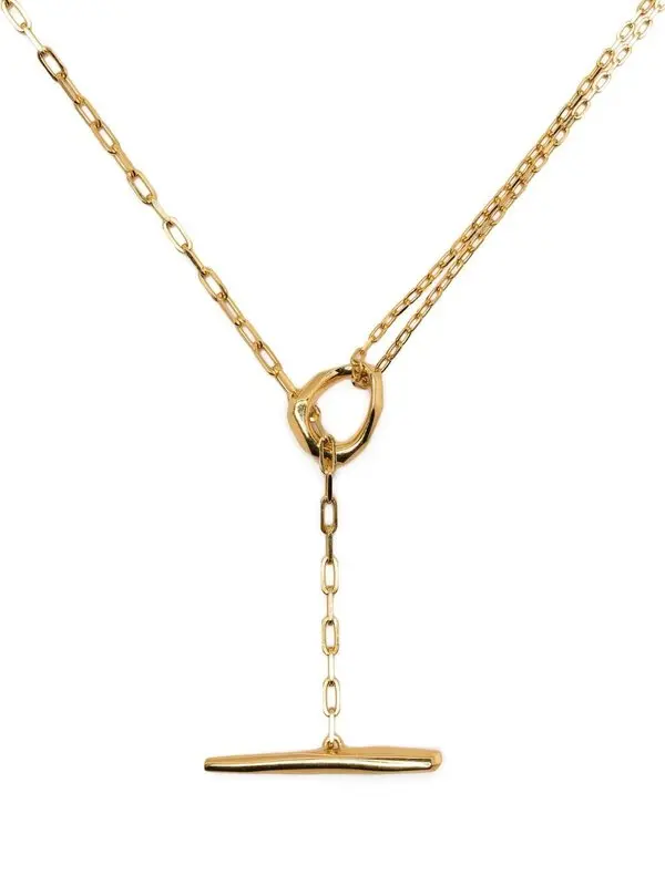 DINNY HALL Thalassa Small T-bar Necklace