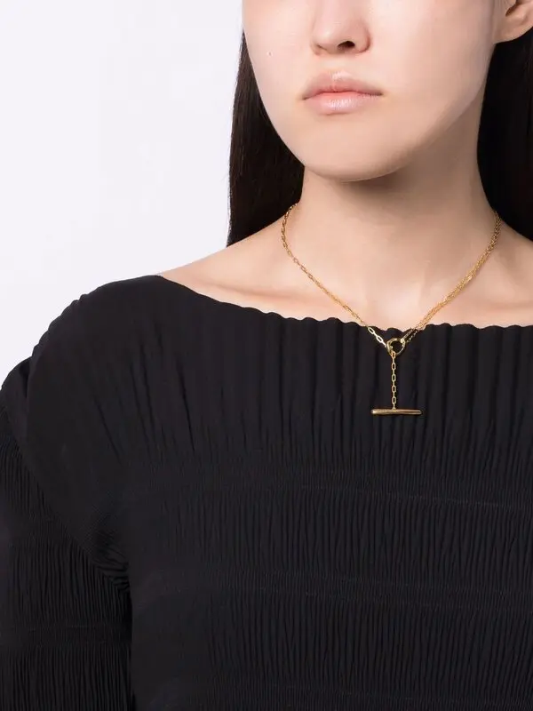 DINNY HALL Thalassa Small T-bar Necklace