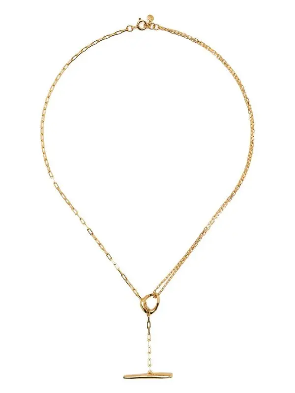 DINNY HALL Thalassa Small T-bar Necklace