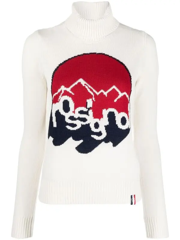 Rossignol Ro Neck Intarsia-knit Jumper