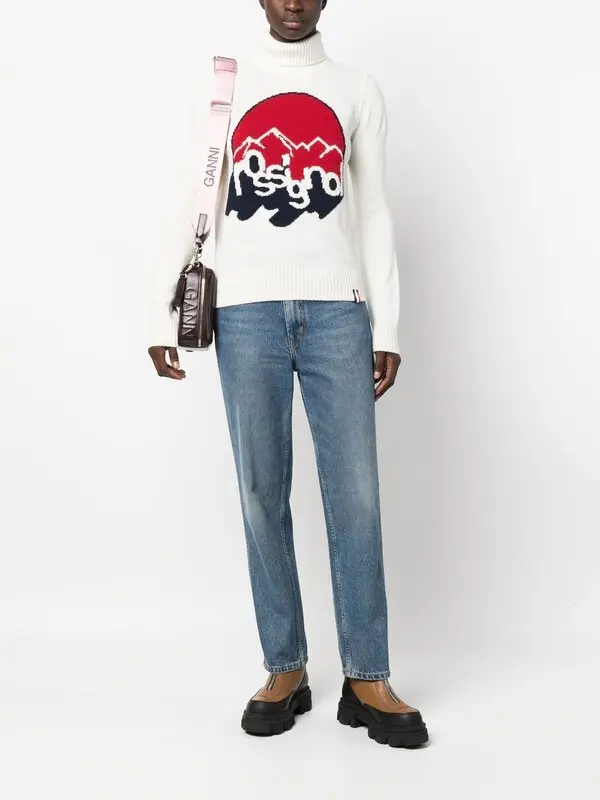 Rossignol Ro Neck Intarsia-knit Jumper