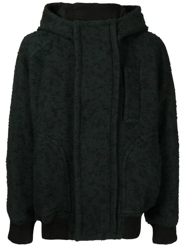 SONGZIO Hooded Textured Jacket