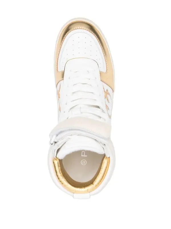 Pinko Leather Logo-patch Sneakers