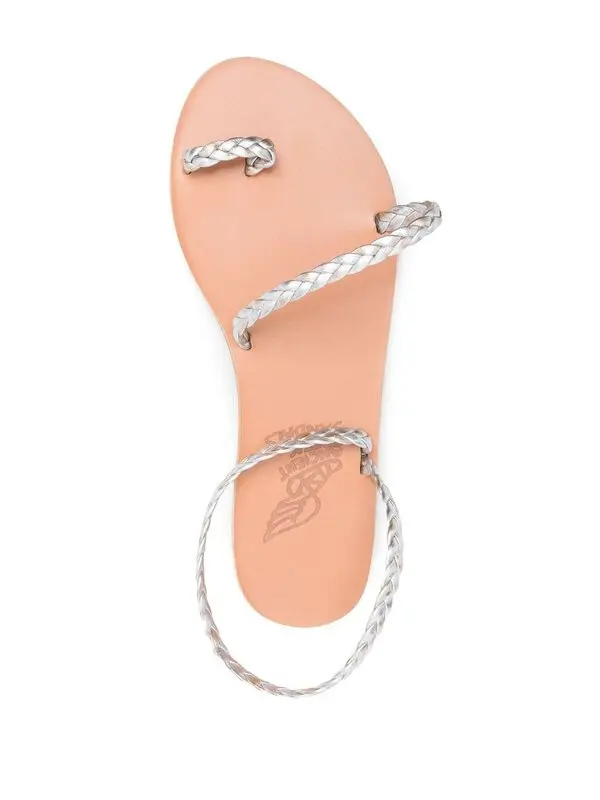 ANCIENT GREEK SANDALS Braided Sandals - Silver