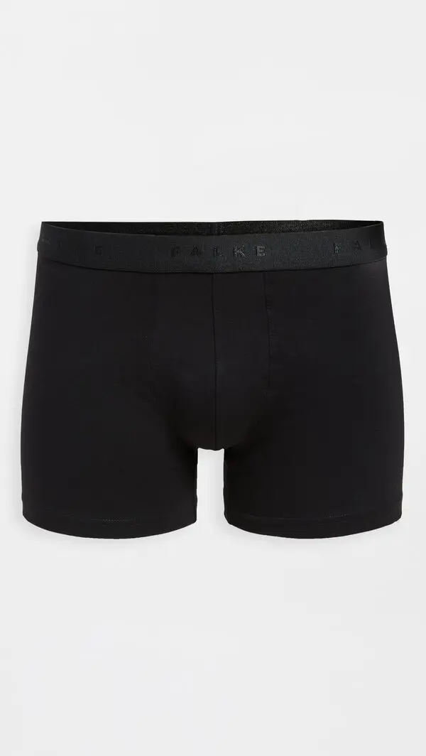 Falke Cotton Boxer Briefs 2 Pack - Black