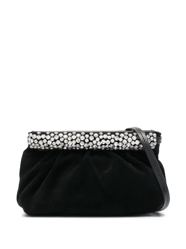 Isabel Marant Étoile Crystal-embellished Suede Crossbody Bag