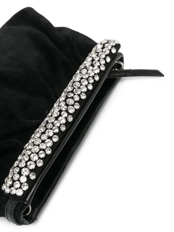 Isabel Marant Étoile Crystal-embellished Suede Crossbody Bag