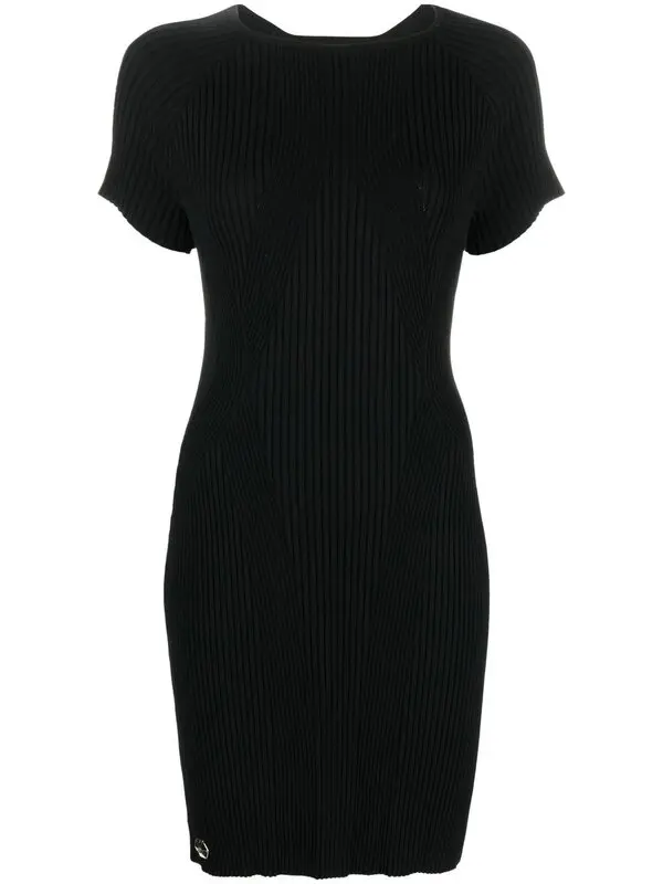 Philipp Plein Logo-plaque Ribbed T-shirt Dress