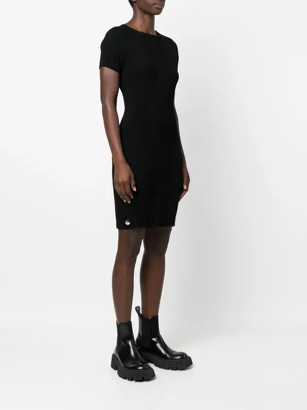 Philipp Plein Logo-plaque Ribbed T-shirt Dress