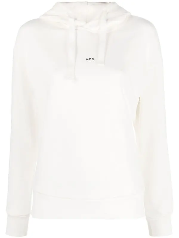 A.p.c. Christaina Logo-print Hoodie - White