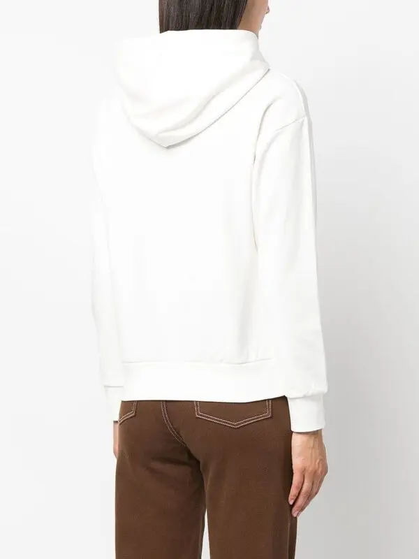 A.p.c. Christaina Logo-print Hoodie - White