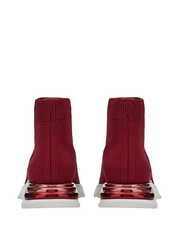 FERRAGAMO Logo-print Slip-on Sneakers - Red
