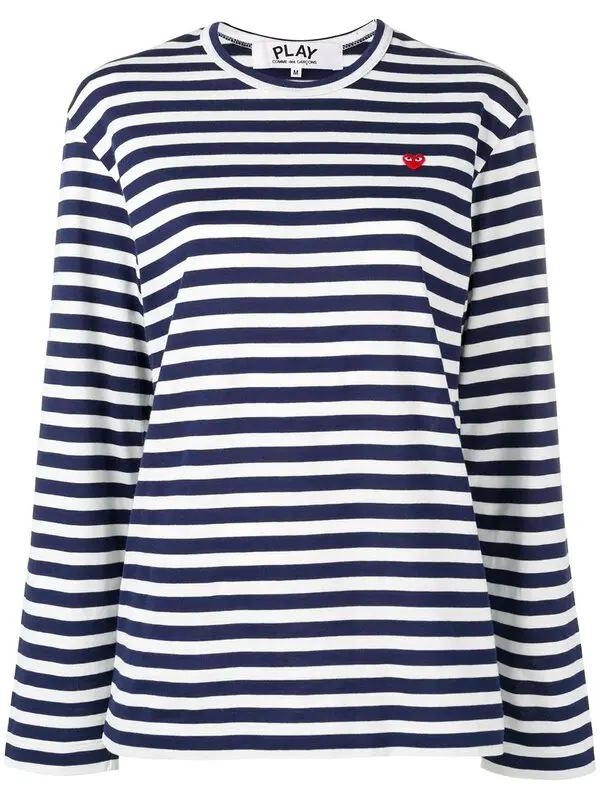 Play Comme Des Garcon Striped Longsleeve T-shirt