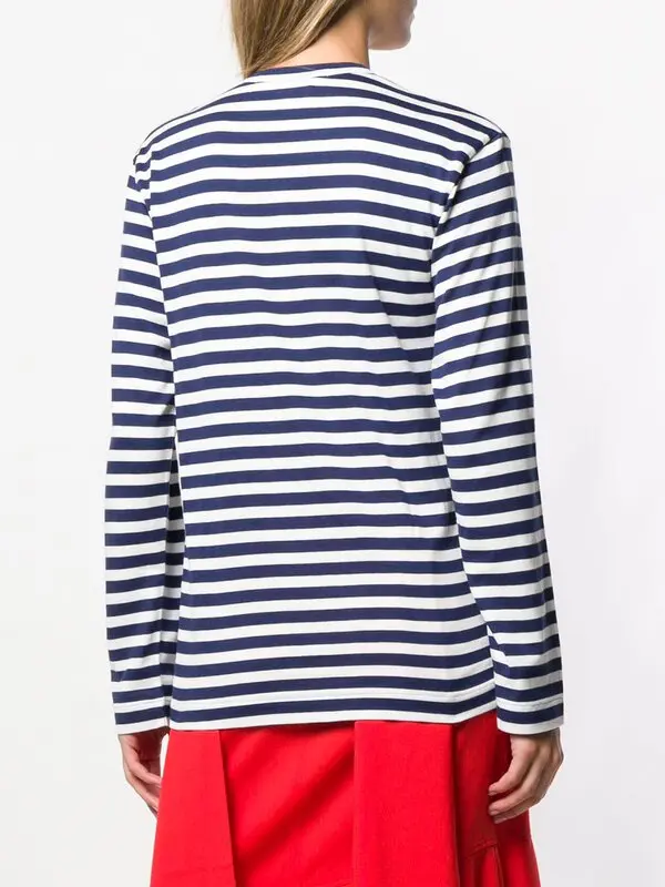 Play Comme Des Garcon Striped Longsleeve T-shirt