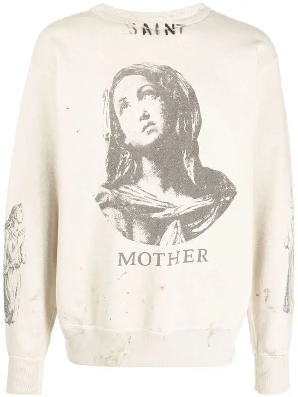 SAINT MXXXXXX Graphic-print Sweatshirt