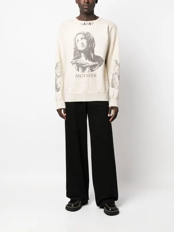 SAINT MXXXXXX Graphic-print Sweatshirt
