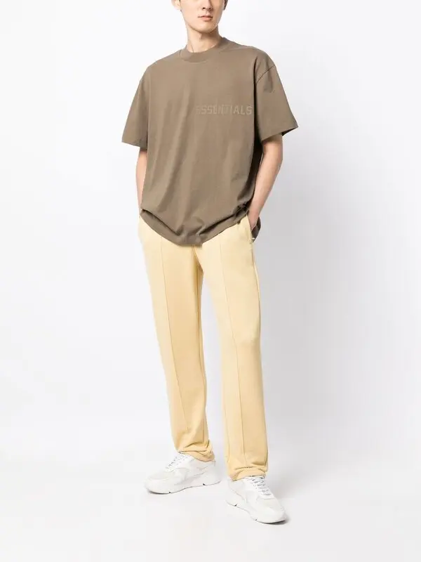Fear Of God Logo-appliqué Crew-neck T-shirt - Green