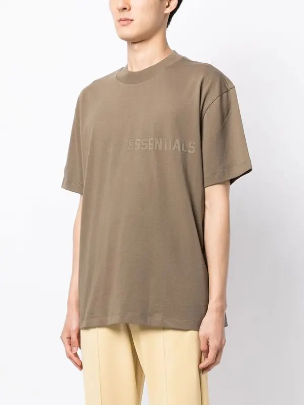 Fear Of God Logo-appliqué Crew-neck T-shirt - Green