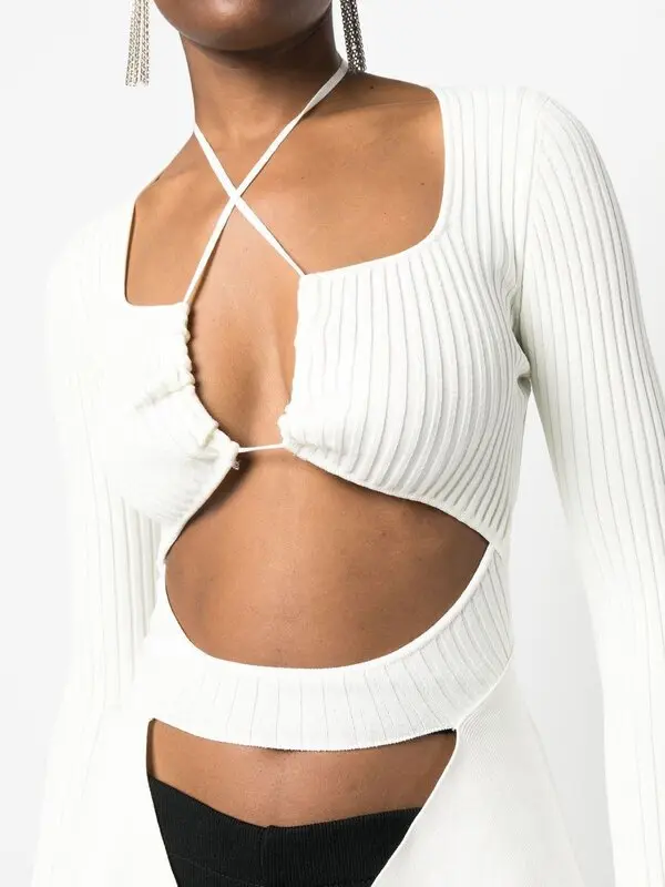 ANDREĀDAMO Asymmetric Cut-out Top