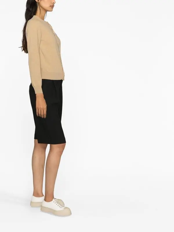 Play Comme Des Garcon Heart Motif Buttoned Cardigan - Neutrals