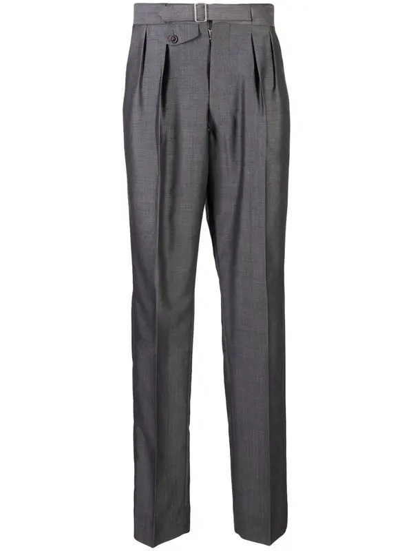 MAISON MARGIELA Belted Tapered Trousers