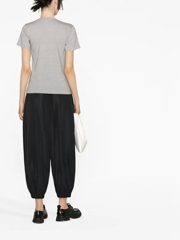 Play Comme Des Garcon Logo-print Cotton T-shirt - Grey