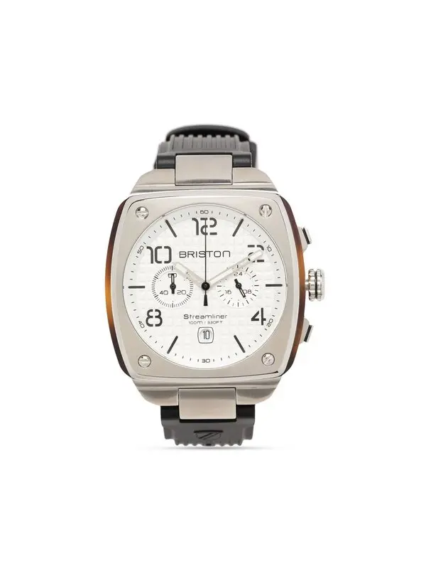 BRISTON Streamliner Urban 42mm Chronograph Watch - White