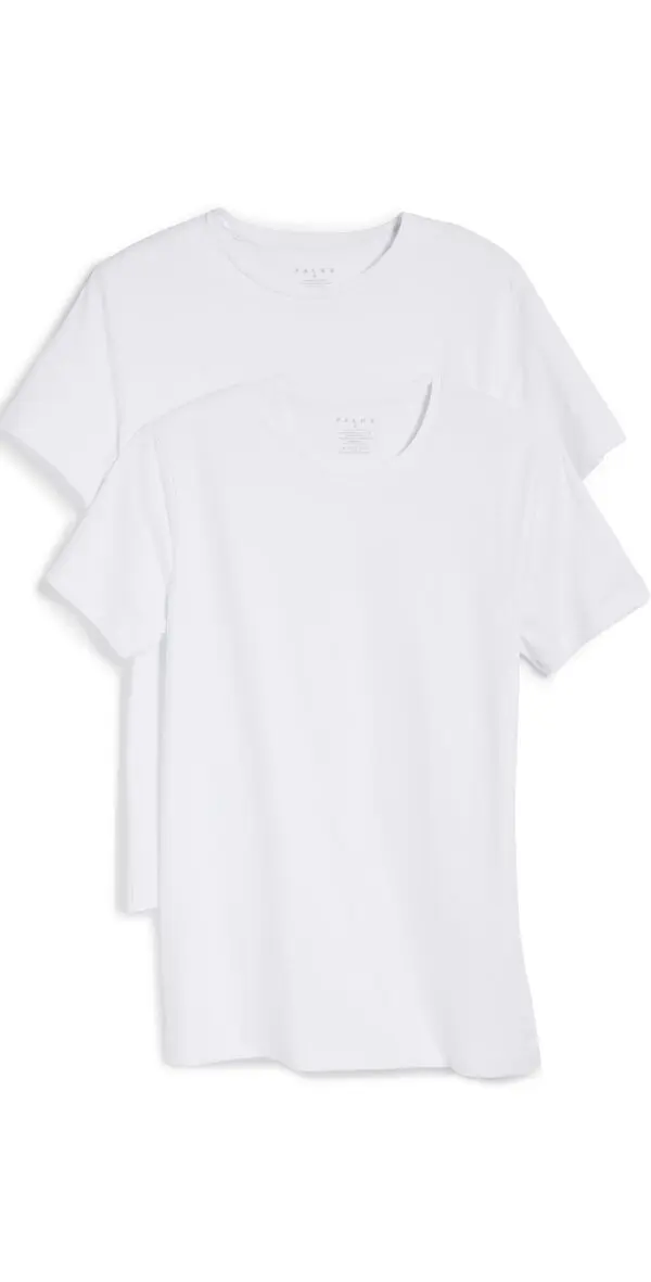 Falke 2-pack Cotton Crew Neck Tee - White