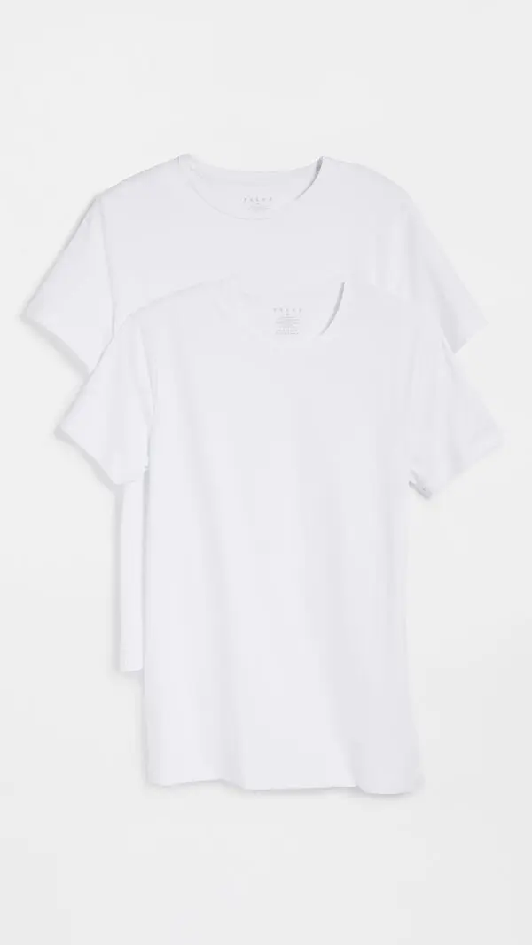 Falke 2-pack Cotton Crew Neck Tee - White