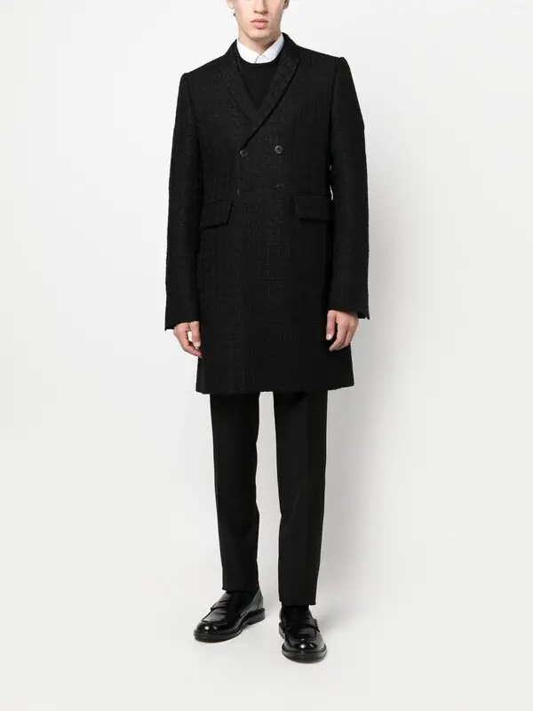 SAPIO Boucle Double-breasted Coat
