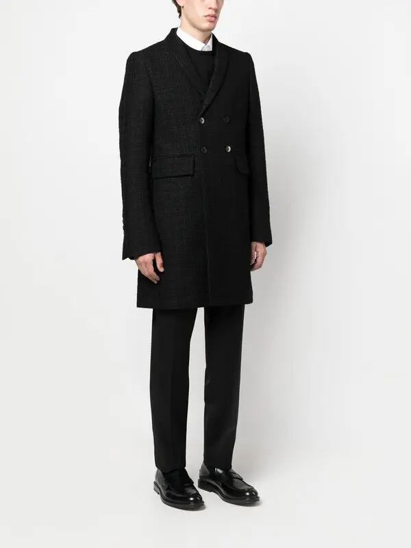 SAPIO Boucle Double-breasted Coat