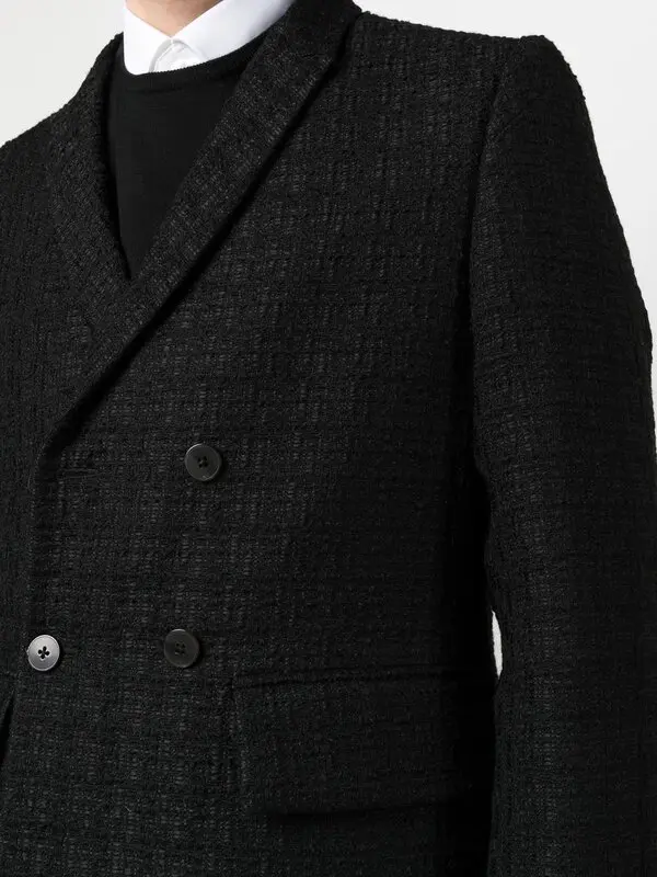 SAPIO Boucle Double-breasted Coat