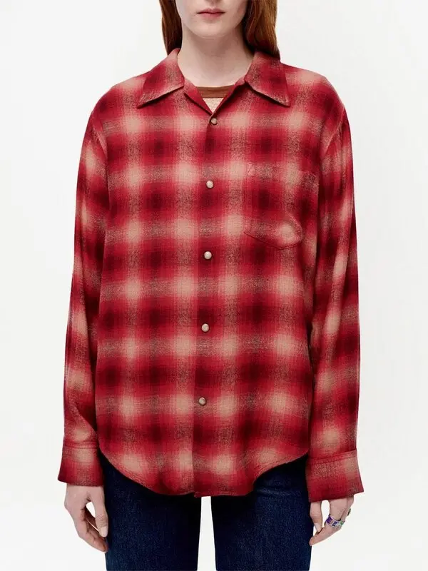 RE/DONE Plaid Button-up Shirt
