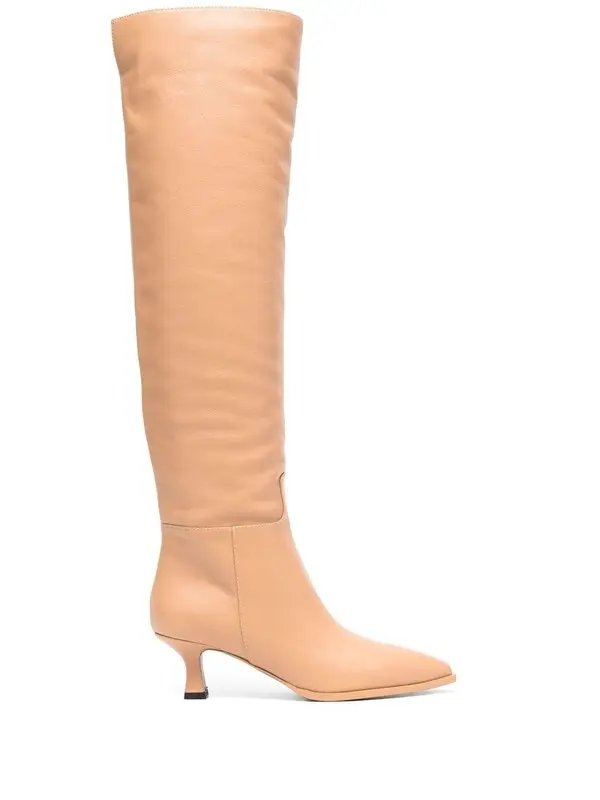 3JUIN Pointed-toe Knee-high Boots