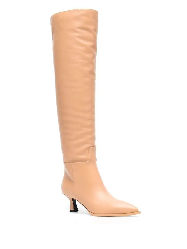3JUIN Pointed-toe Knee-high Boots
