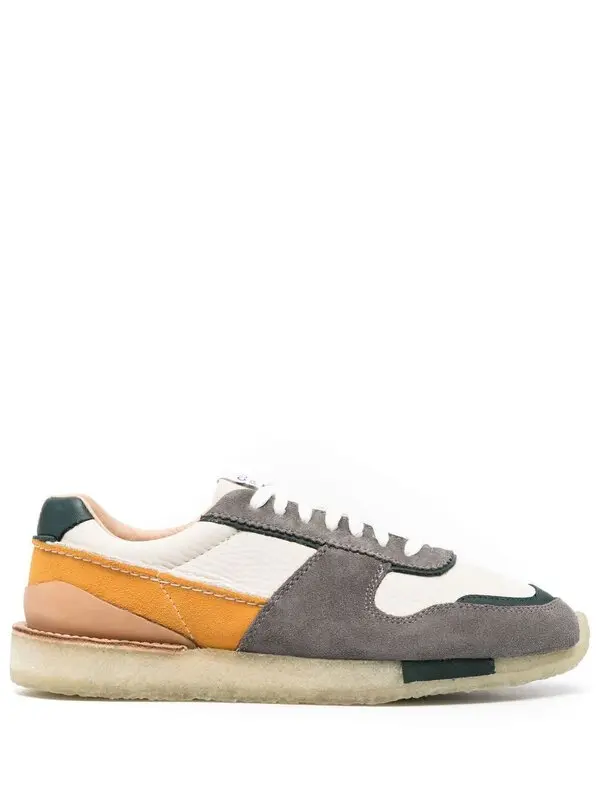 Clarks Panelled Suede Sneakers